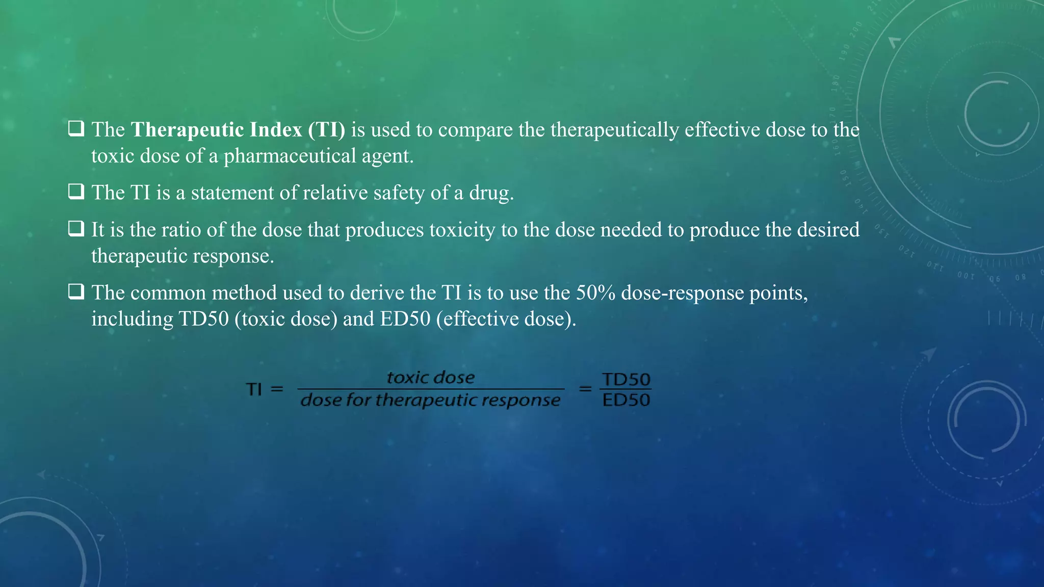 Therapeutic index | PPTX