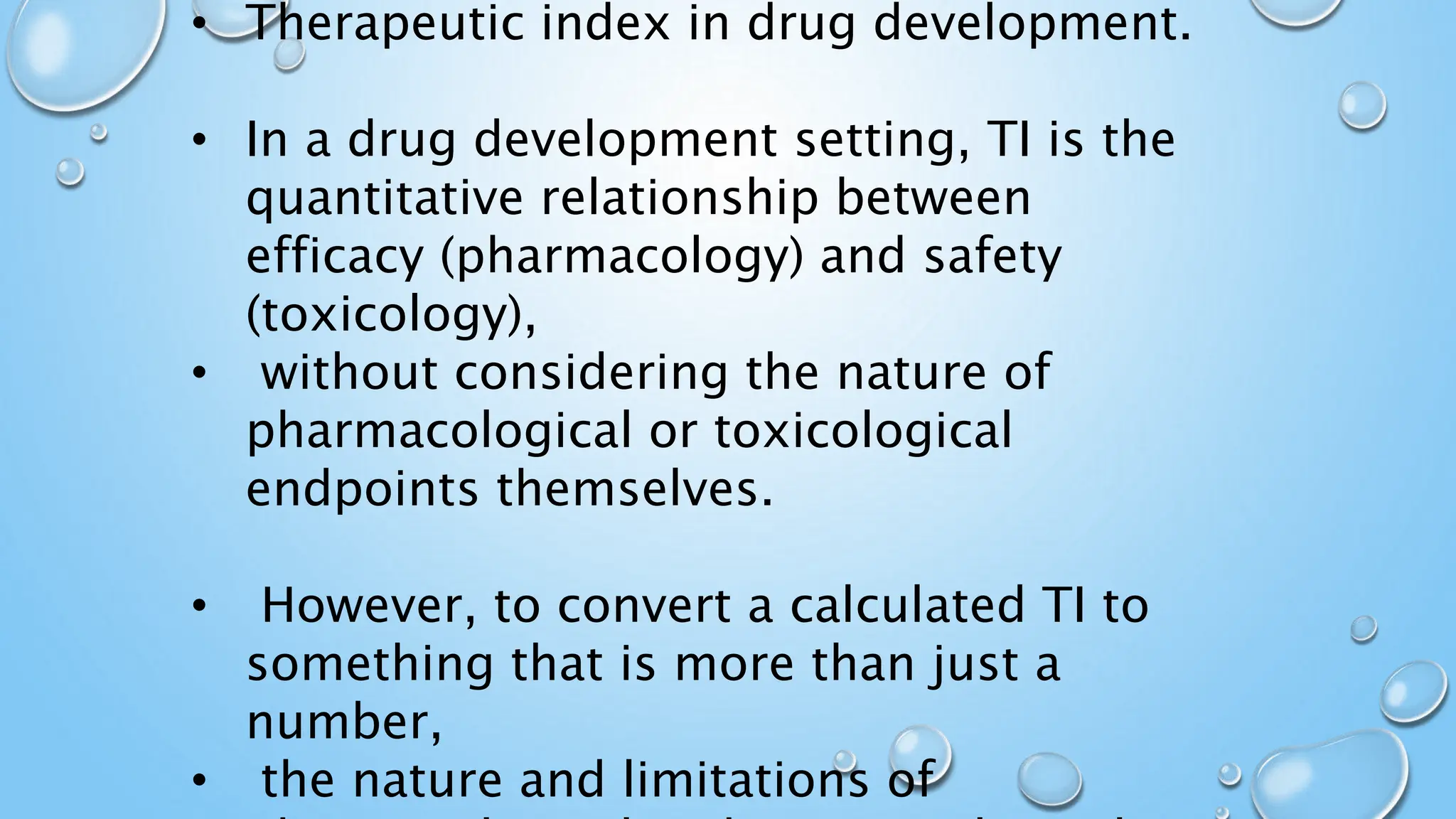 Therapeutic index and window & clinical significance | PPTX