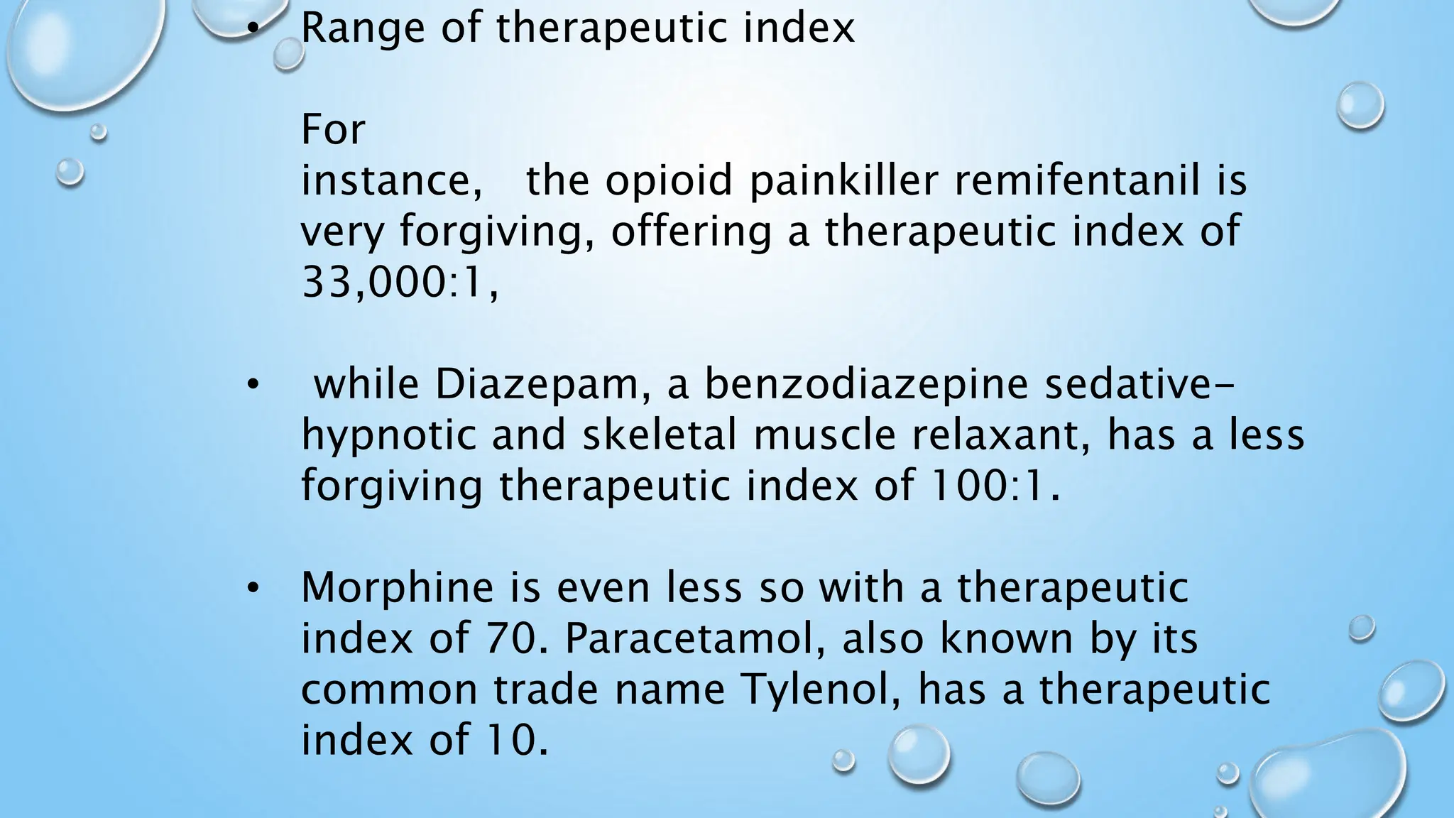 Therapeutic index and window & clinical significance | PPTX