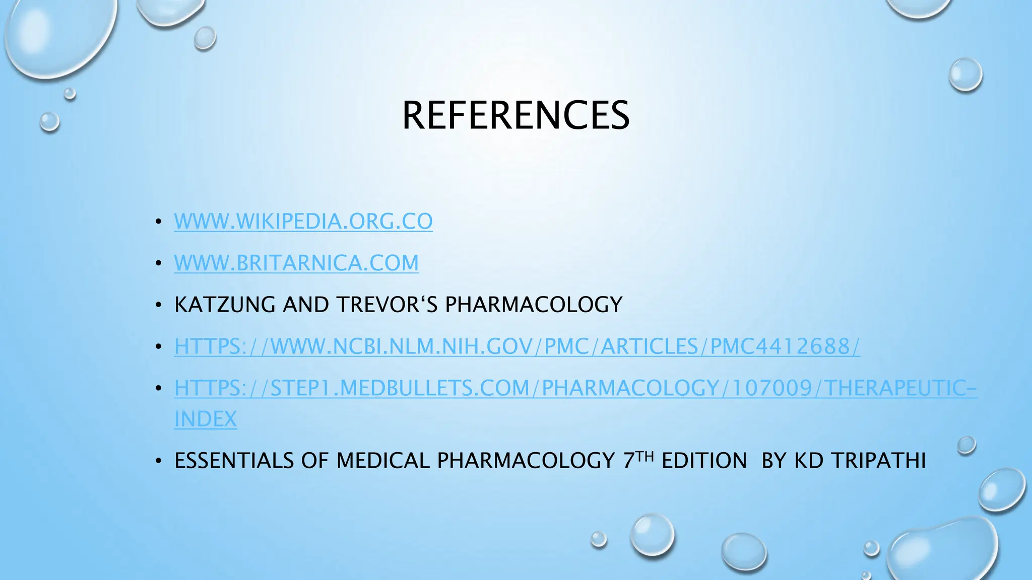 Therapeutic index and window & clinical significance | PPTX