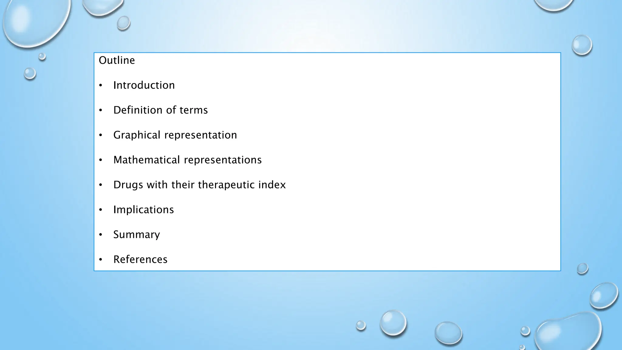Therapeutic index and window & clinical significance | PPTX
