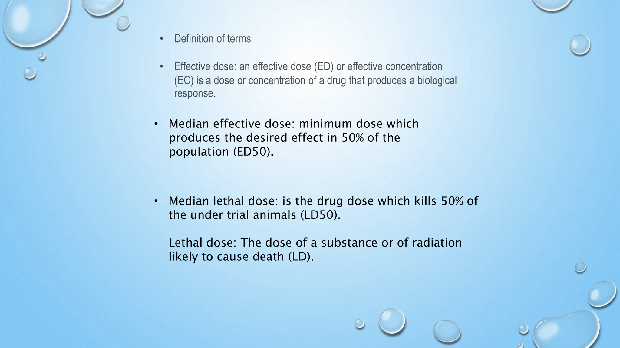 Therapeutic index and window & clinical significance | PPTX