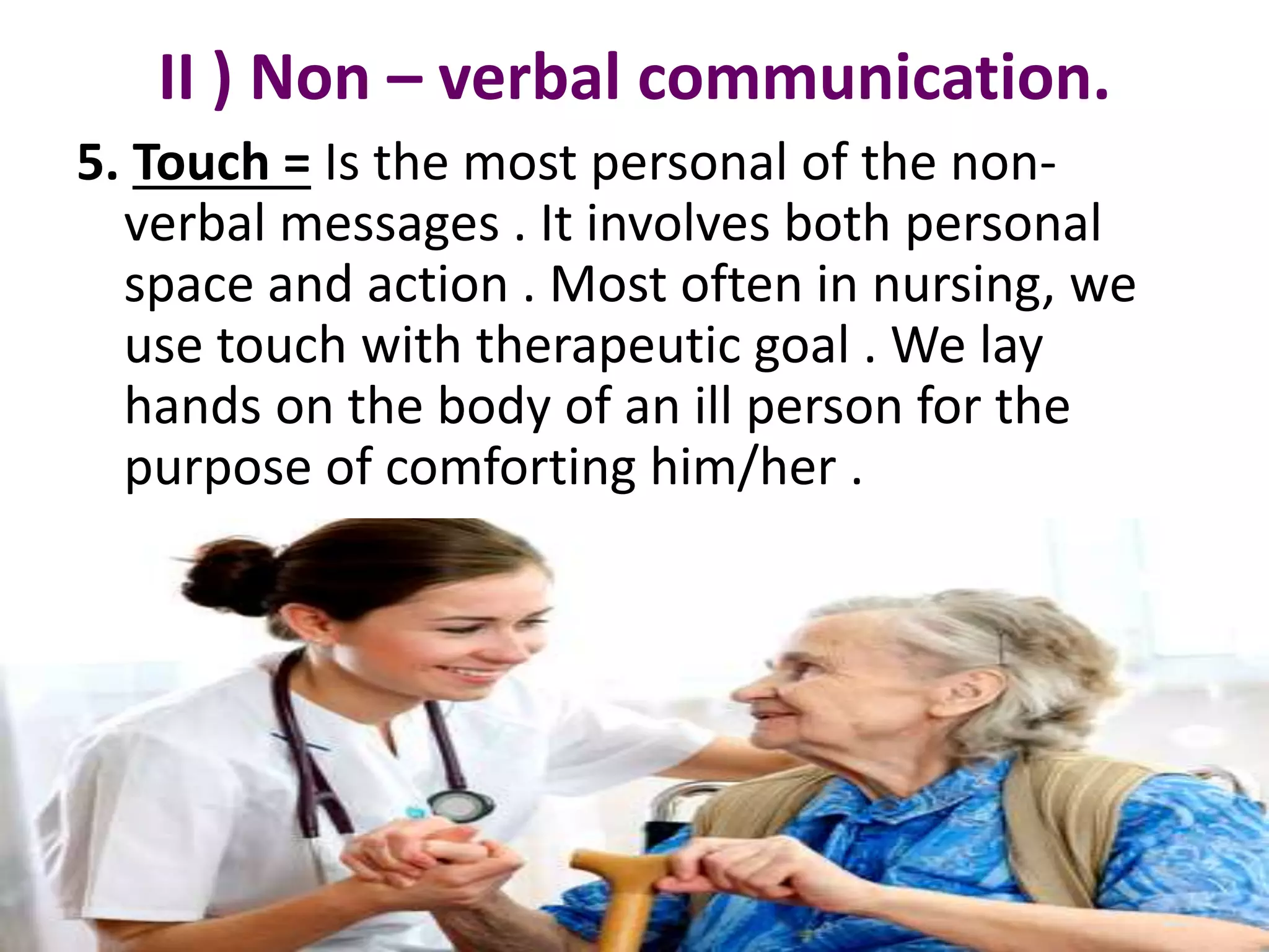 Therapeutic Communication and Nurse-Patient relationship - Manulal V S ...