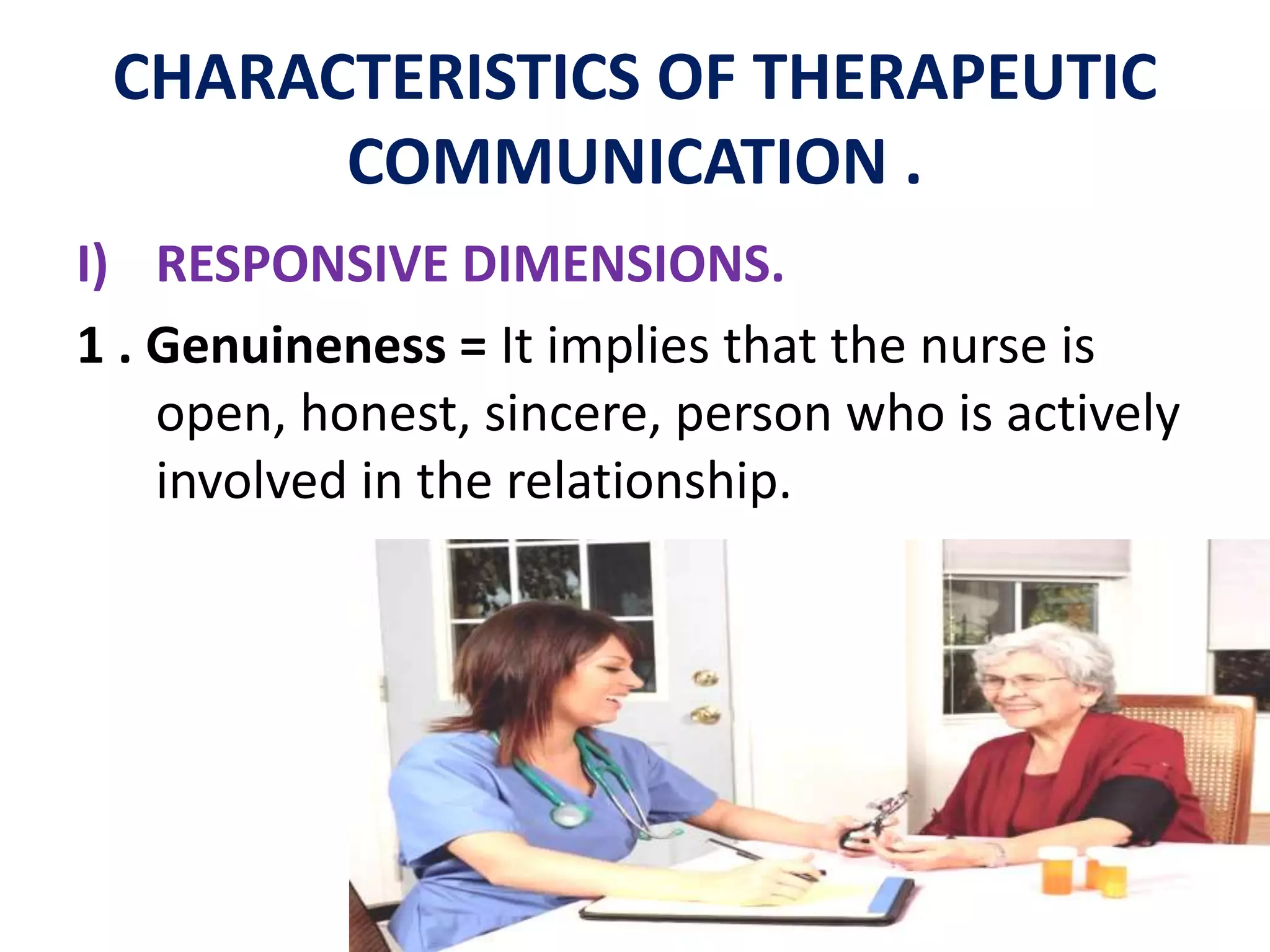 Therapeutic Communication and Nurse-Patient relationship - Manulal V S ...