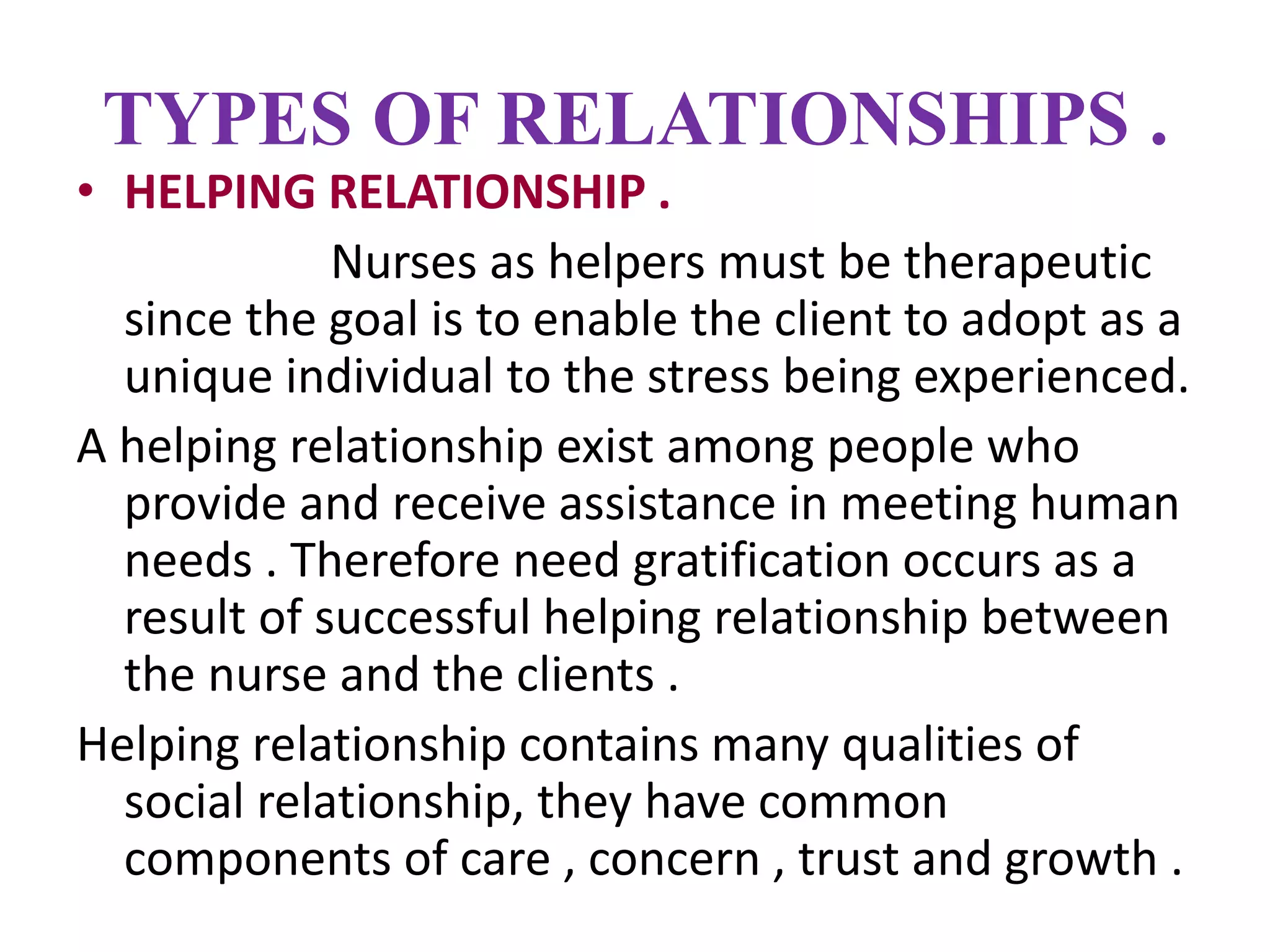Therapeutic Communication and Nurse-Patient relationship - Manulal V S | PPTX