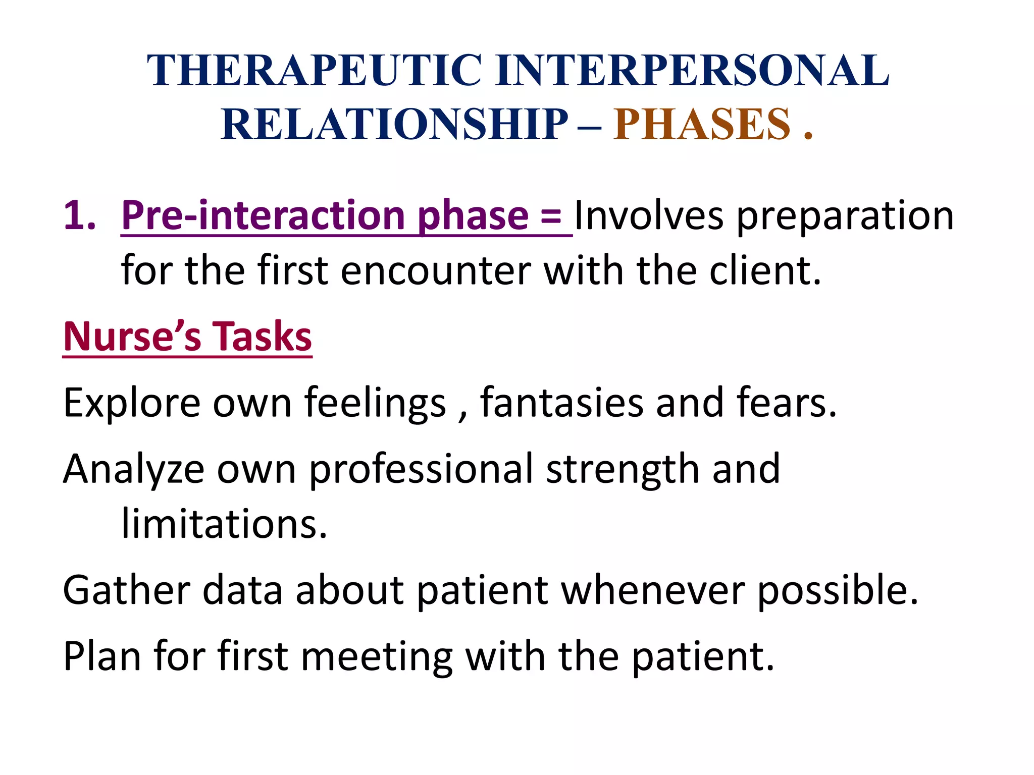 Therapeutic Communication and Nurse-Patient relationship - Manulal V S ...