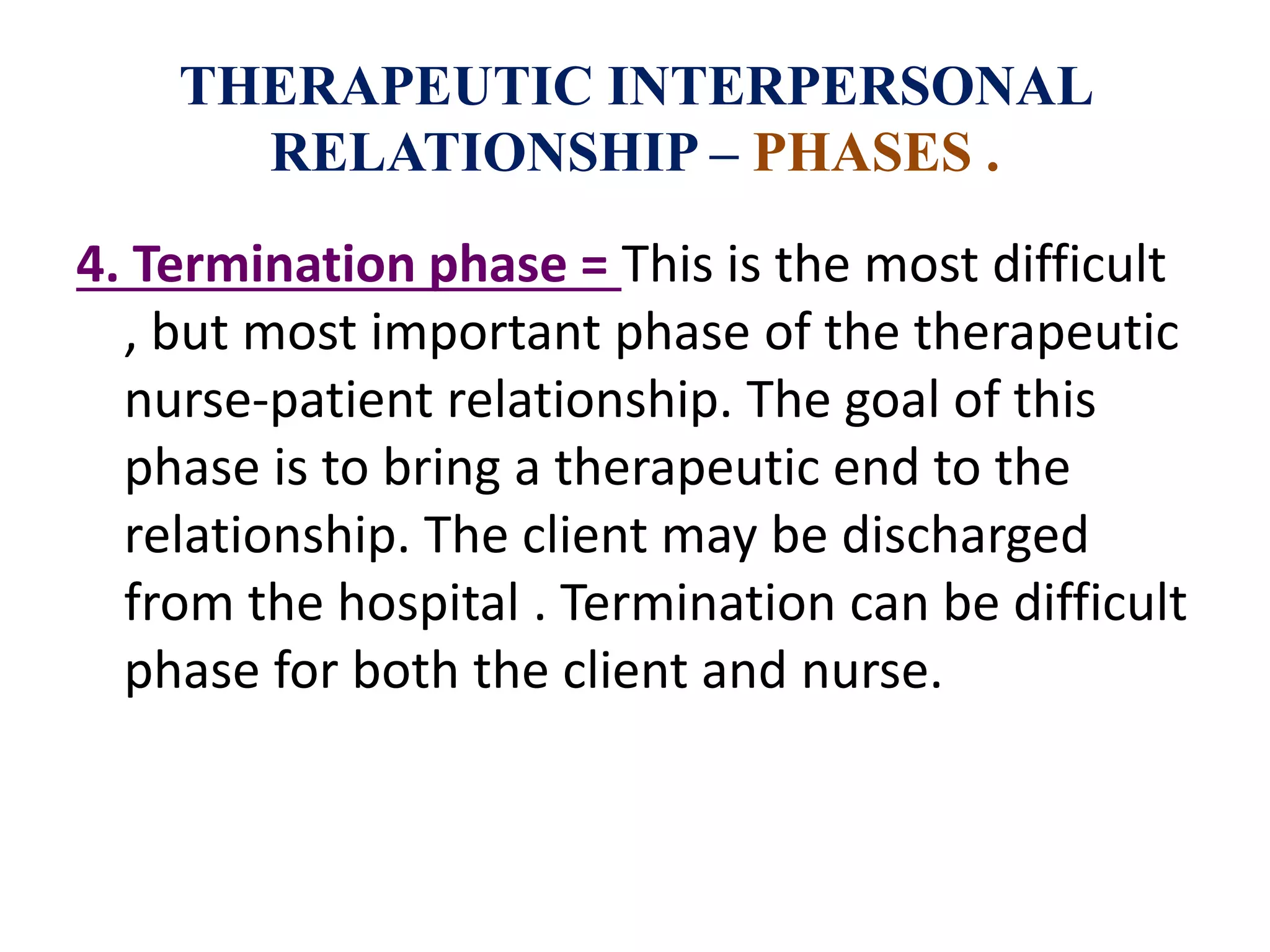 Therapeutic Communication and Nurse-Patient relationship - Manulal V S ...