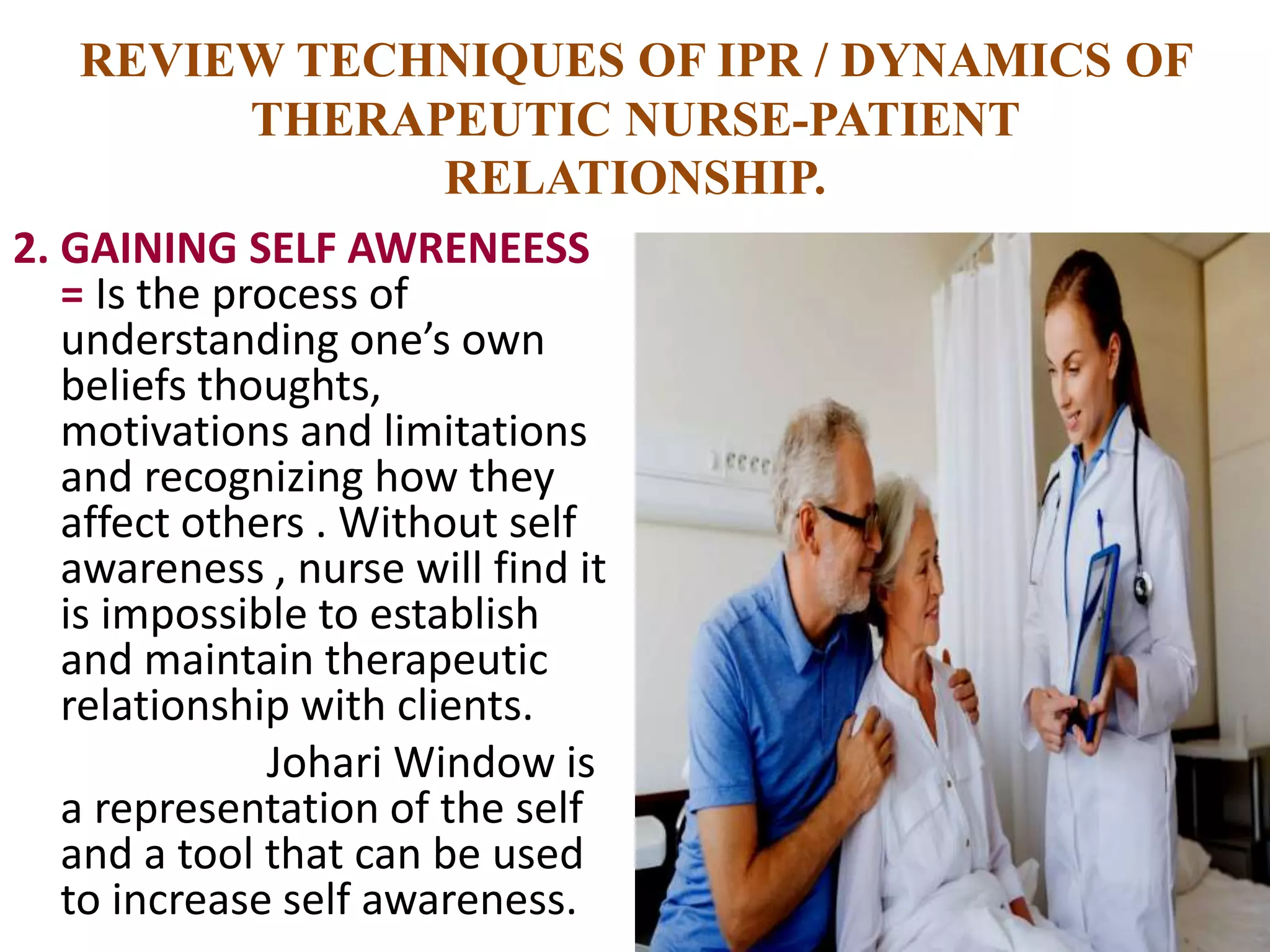 Therapeutic Communication and Nurse-Patient relationship - Manulal V S ...