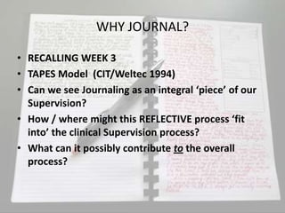 Therapeutic journalling | PPTX