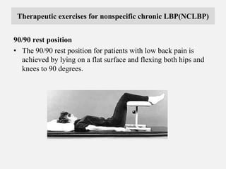 Therapeutic management for Low Back Pain by Dr Arman Hossain | PPTX