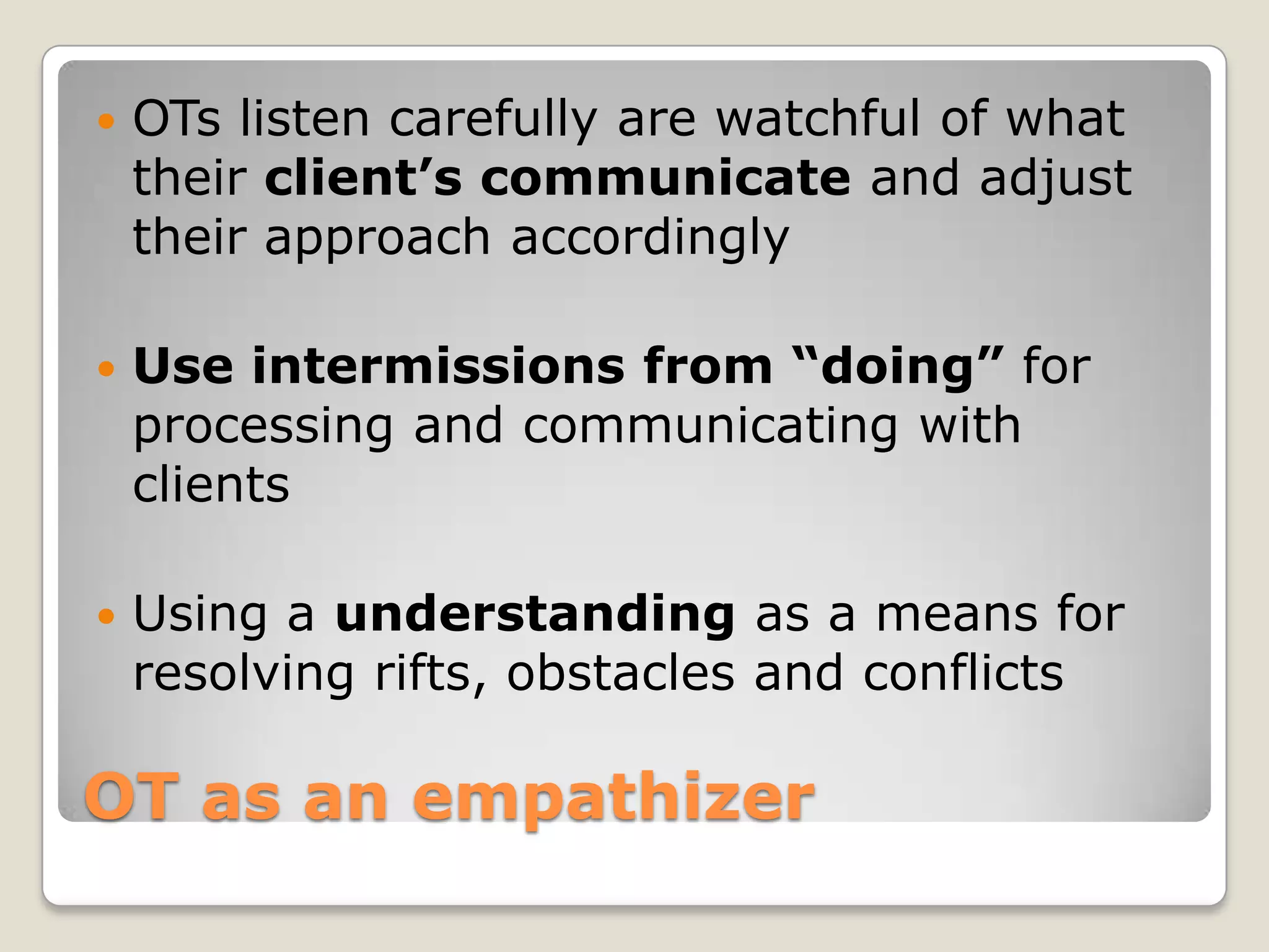 Therapeutic Modes - My Part | PPTX