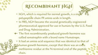 THERAPEUTIC PEPTIDES AND PROTEINS - GROWTH HORMONE.pptx