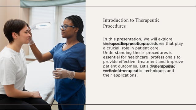 Therapeutic procedures for advanced Nursing pptx | PPT