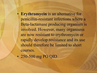 Therapeutics in dentistry (antibiotics) | PPTX