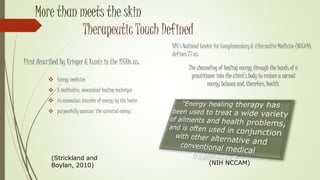Therapeutic touch | PPTX
