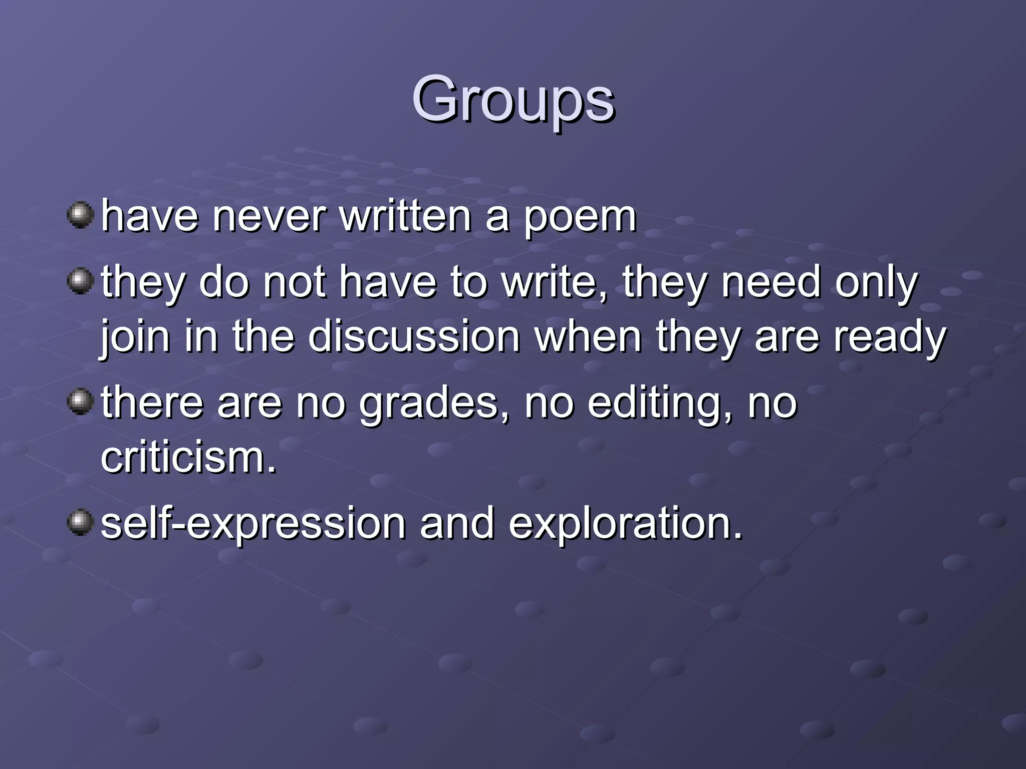 Therapeutic uses of poetry | PPT