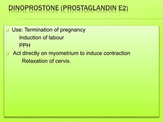 Prostaglandin biosynthesis & therapeutic uses of prostaglandin ...