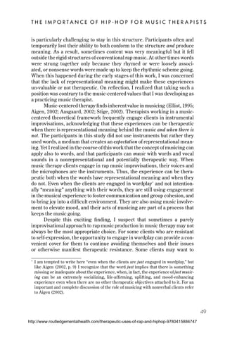 Therapeutic uses of rap and hip hop | PDF
