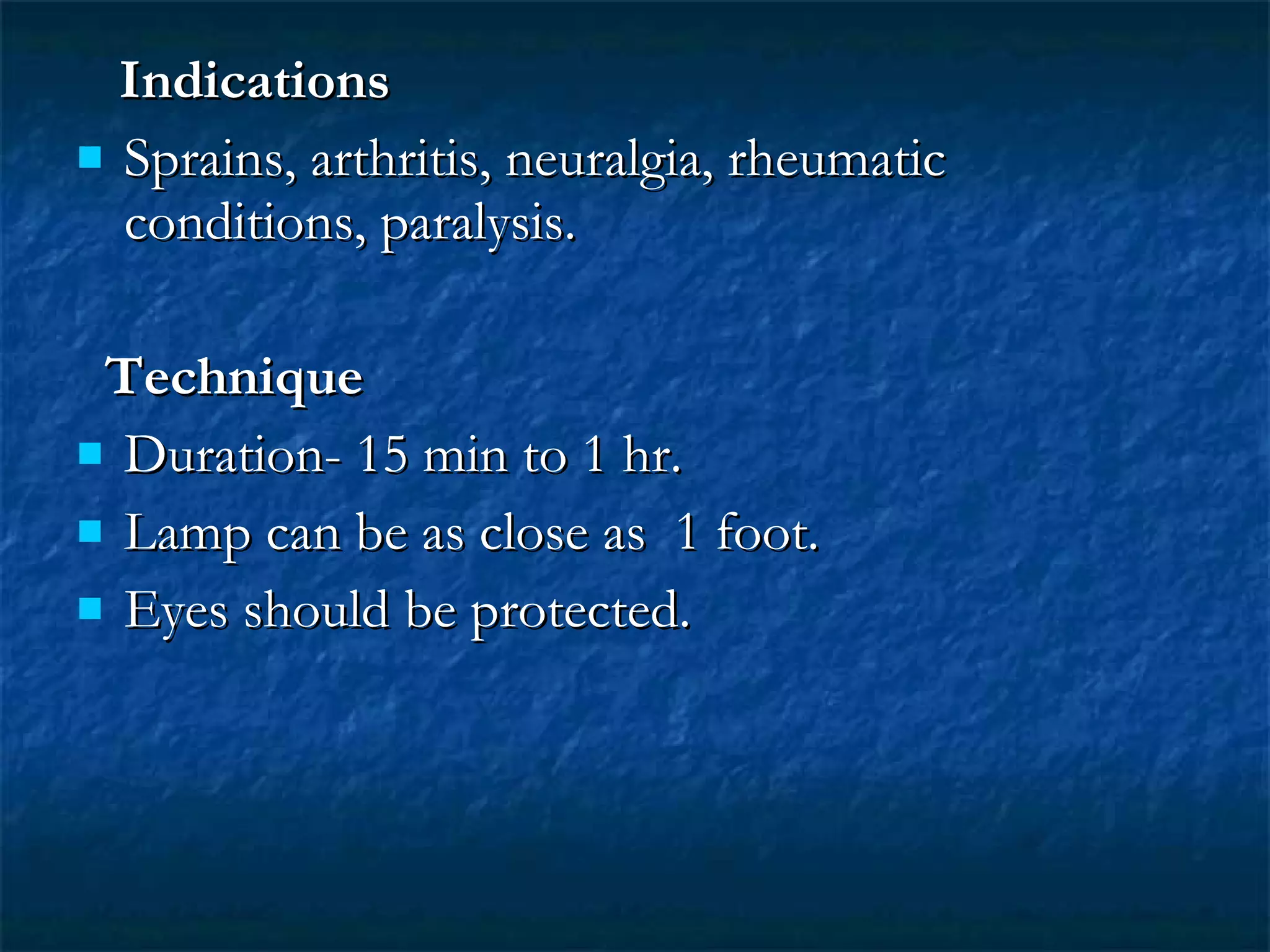 Therapeutic uses of ultrasound, infrared, electrostimulation | PPT