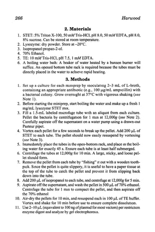 The rapid boiling method for small scale preparation of plasmid dna | PDF