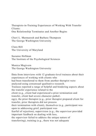 Therapists-in-Training Experiences of Working With Transfer Cl.docx