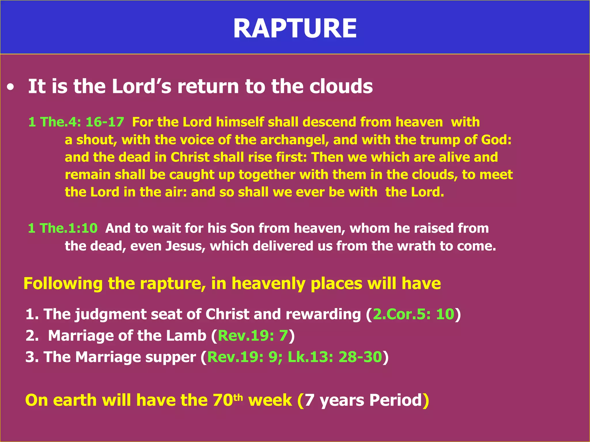 The Rapture | PPT