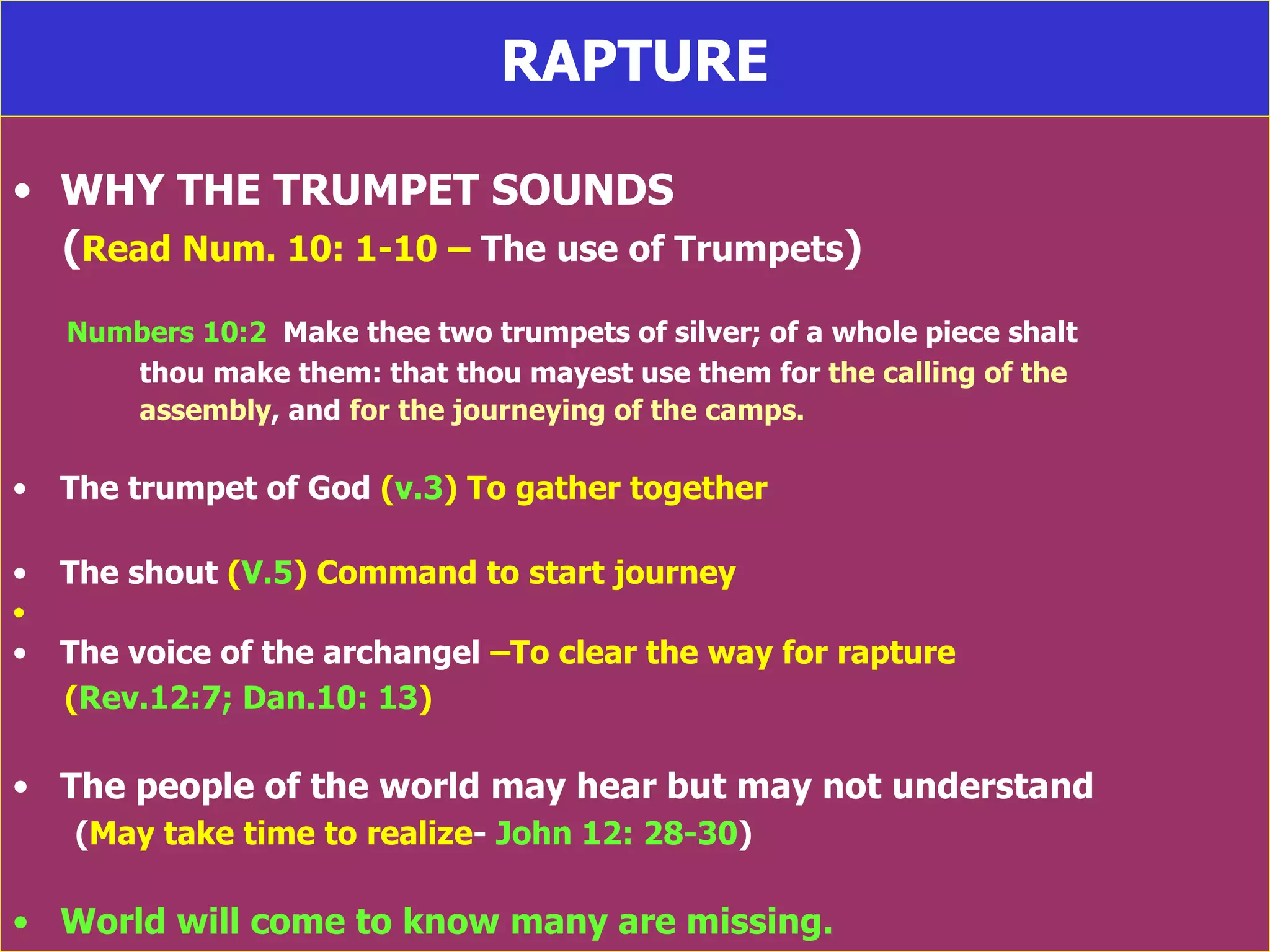 The Rapture | PPT