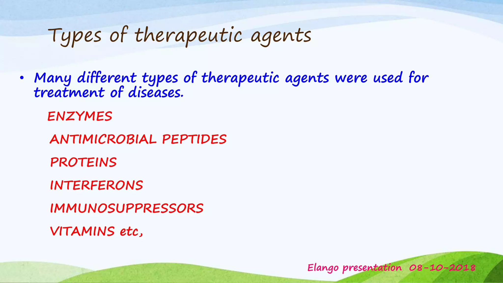Therapuetic agents | PPTX