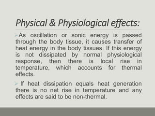 Therapeutic Ultra Sound Physiological effects.ppt