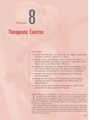 Theraputic exercises | PDF