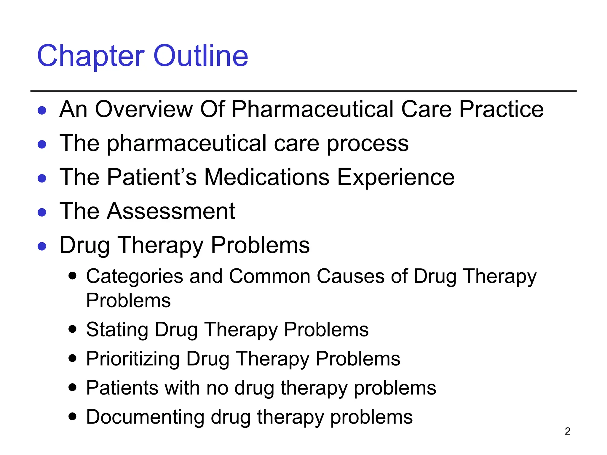 therapy-1.pptx for pharmacy third year students | PPTX