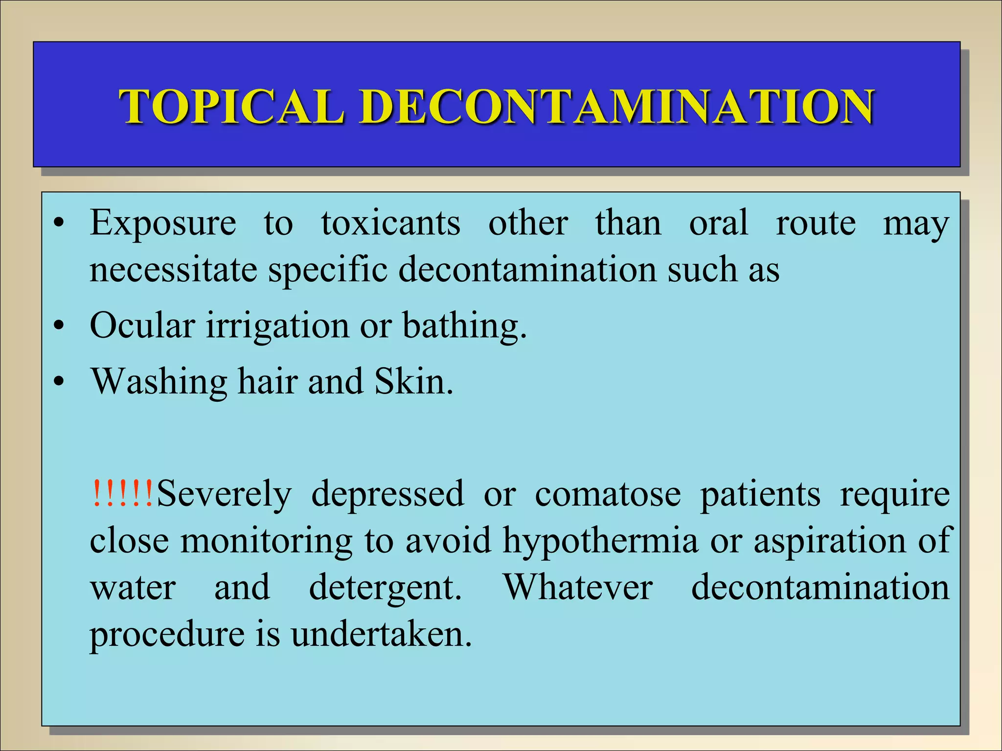 Therapy and management of toxicosis | PPT