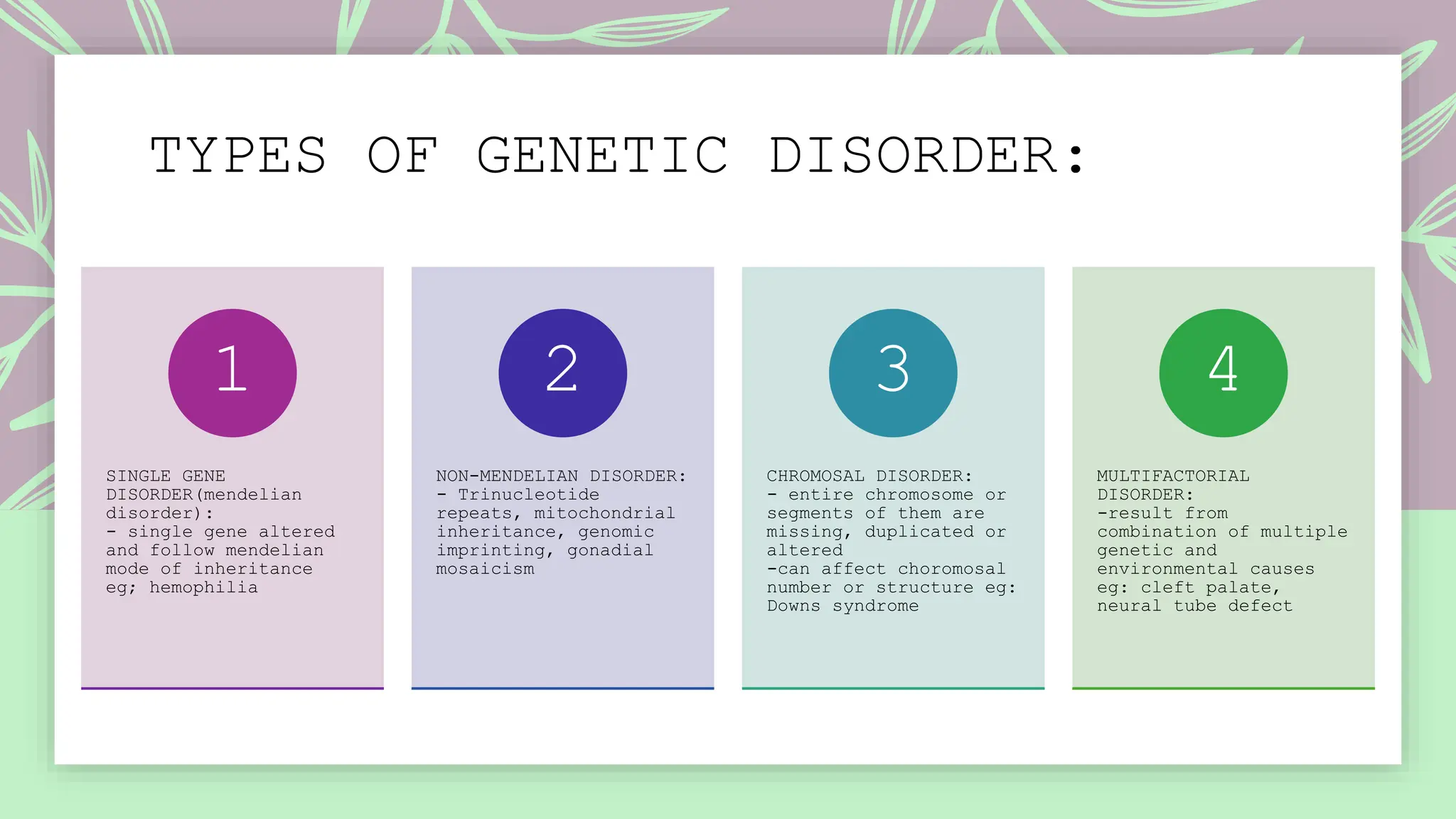 THERAPY AND PREVENTION OF GENETIC DISORDER.pptx