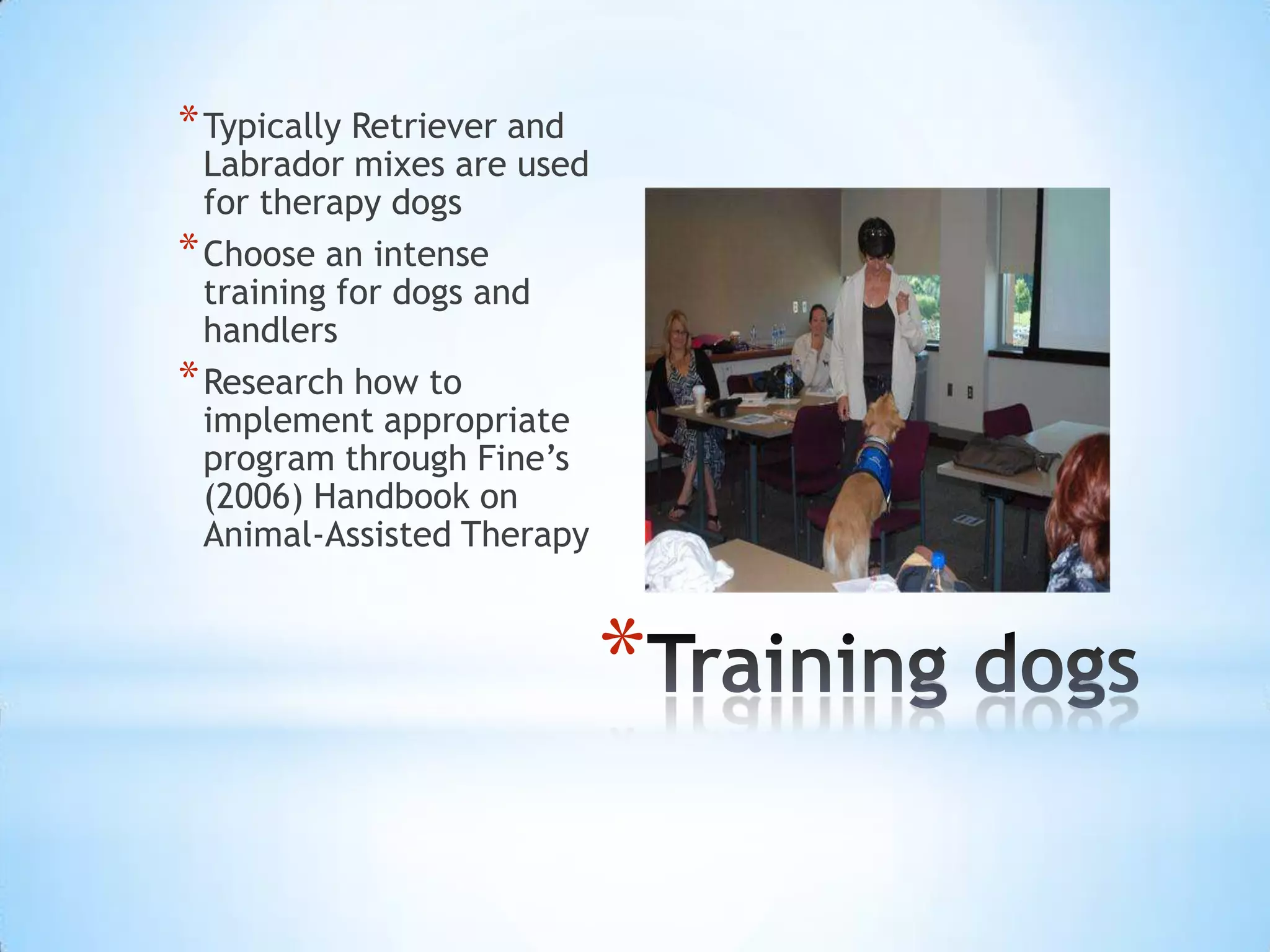 Therapy dogs presentation | PPTX