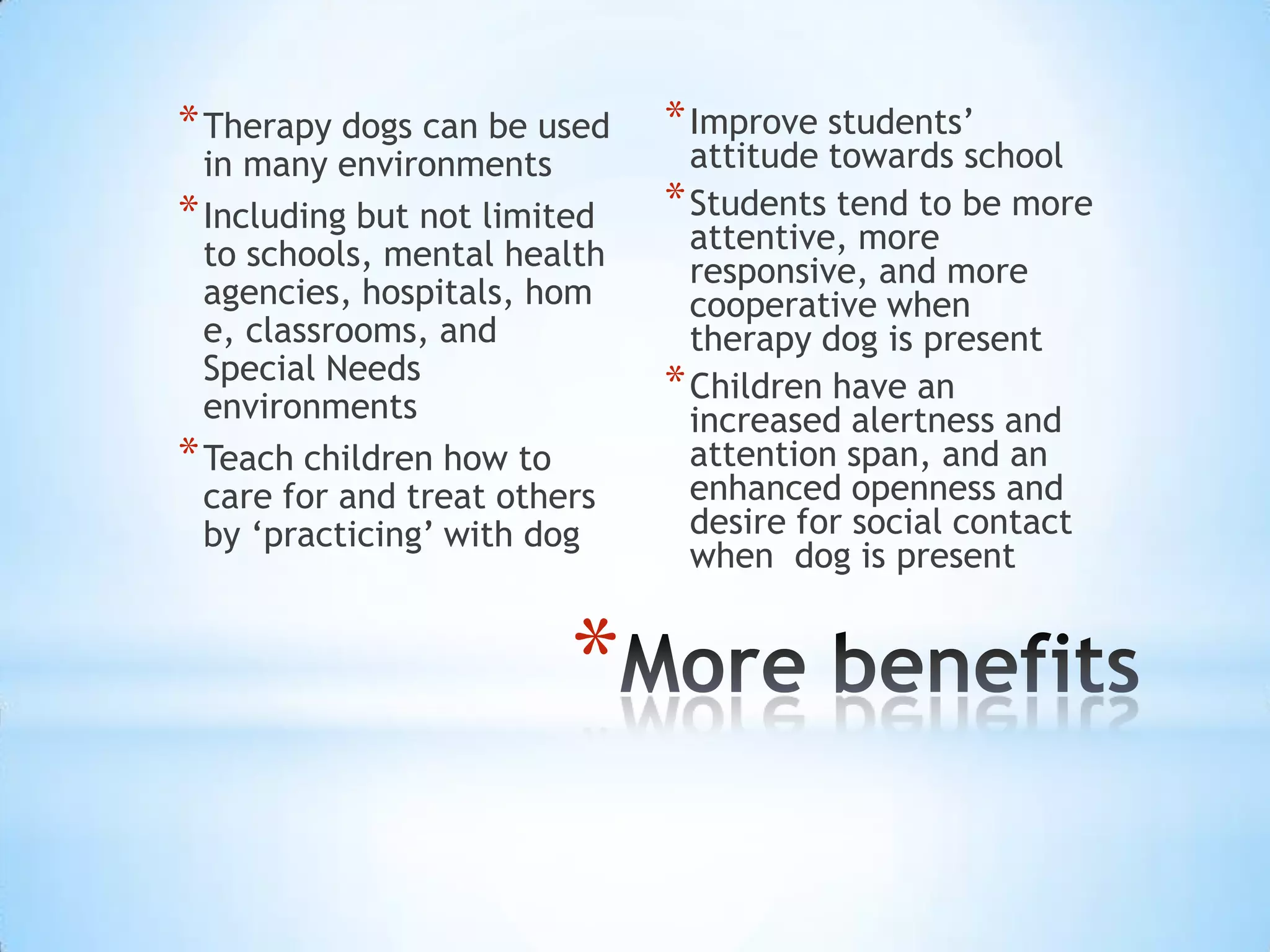 Therapy dogs presentation | PPTX