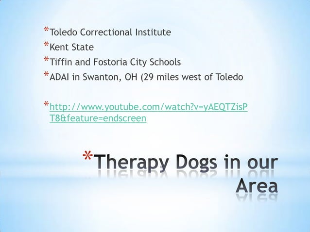 Therapy dogs presentation | PPTX
