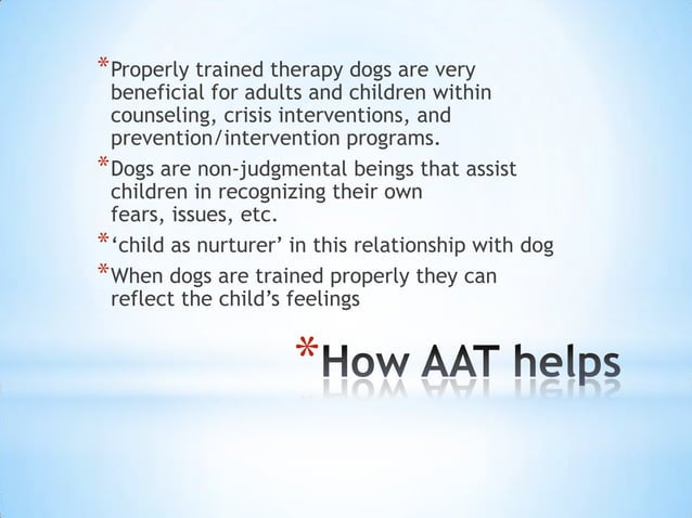 Therapy dogs presentation | PPTX
