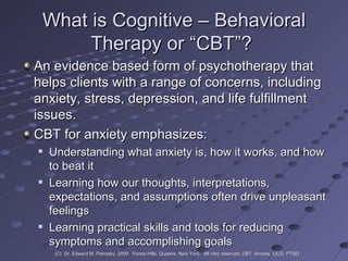 Therapy For Anxiety, Queens, NY | PPT