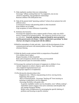 Therapy Stepfamilies | PDF