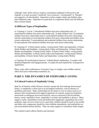 Therapy Stepfamilies | PDF