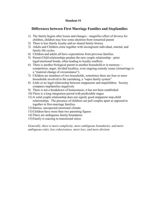 Therapy Stepfamilies | PDF