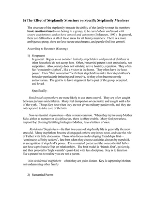 Therapy Stepfamilies | PDF