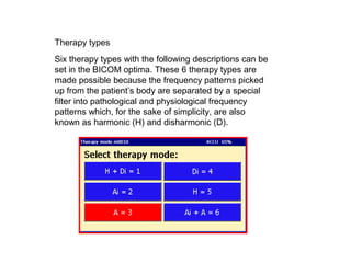 Therapy types using bioresonance | PPT
