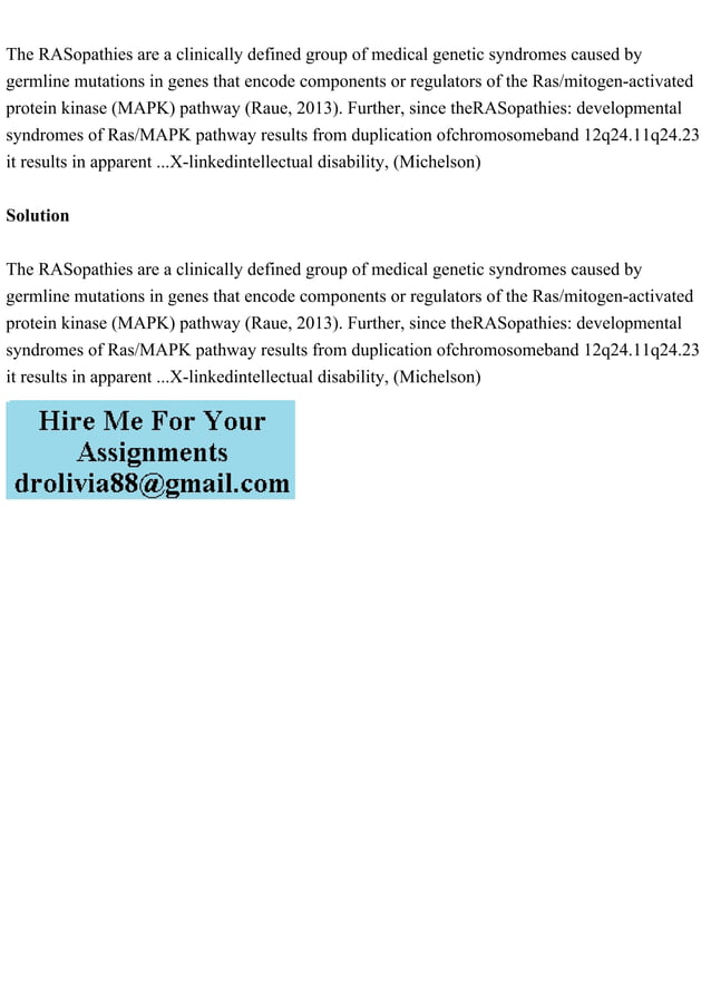 The RASopathies are a clinically defined group of medical genetic sy.pdf