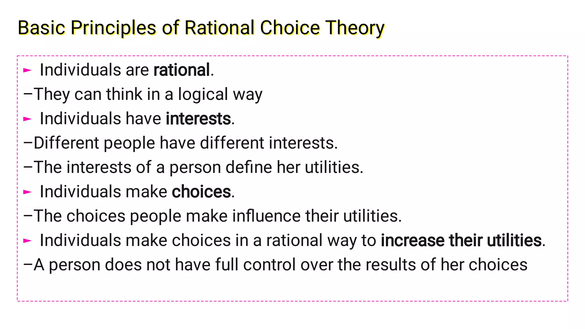 The rational choice theory | PDF