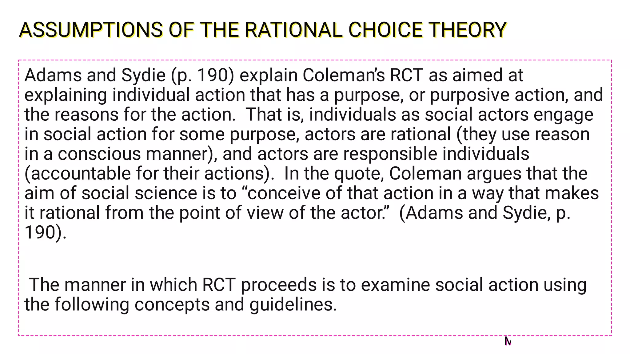 The rational choice theory | PDF