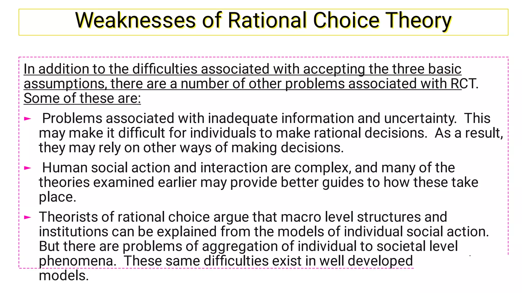 The rational choice theory | PDF