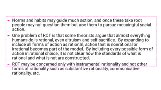 The rational choice theory | PDF | Personal Finance