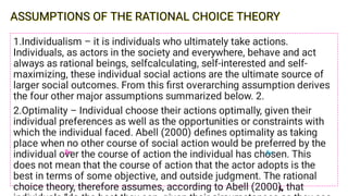 The rational choice theory | PPT
