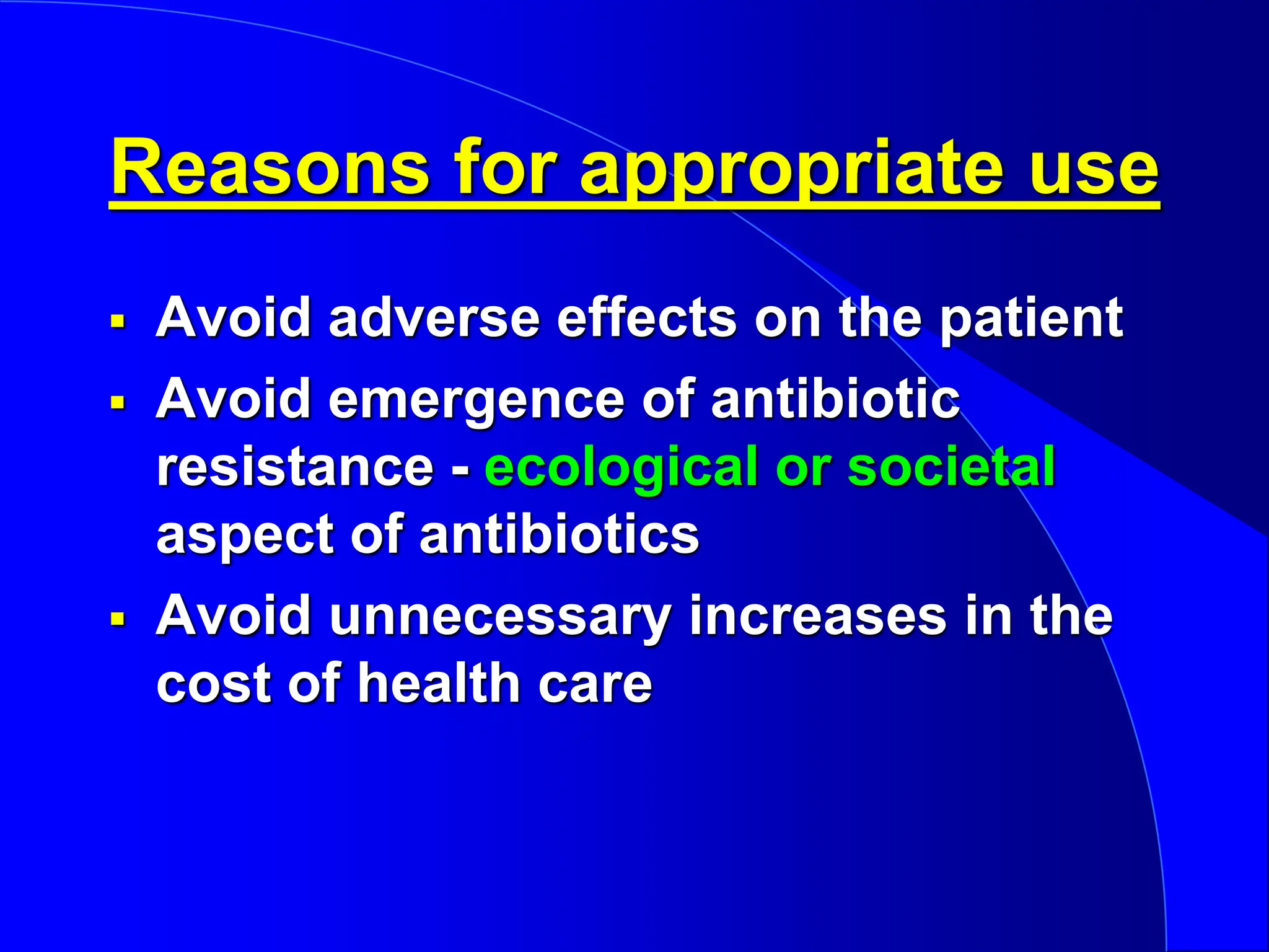 The Rational Use of Antibiotics for Clinicians .ppt
